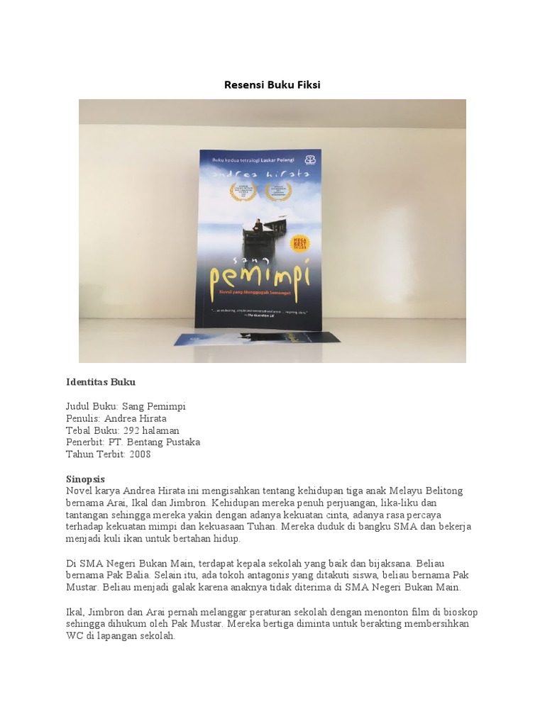 Contoh Resensi Buku Fiksi | PDF