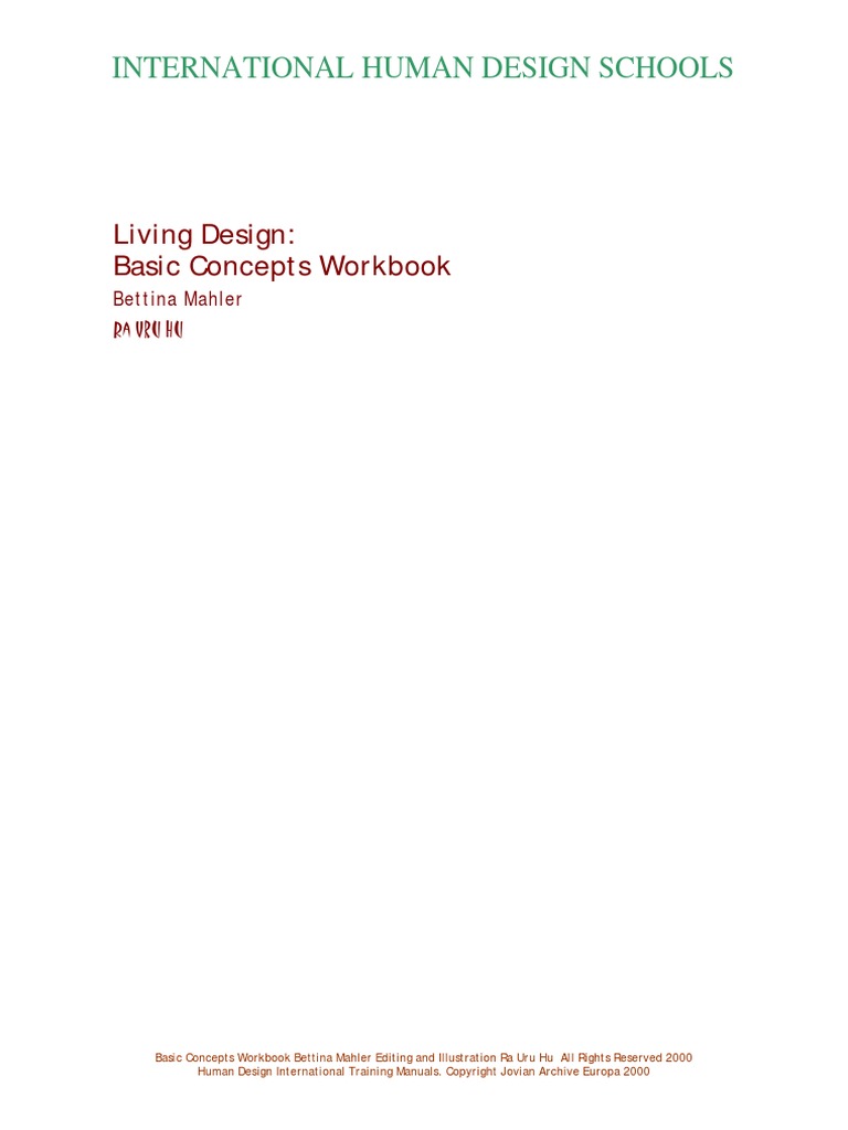 Living Design Workbook (English) | PDF | Neutrino | Universe