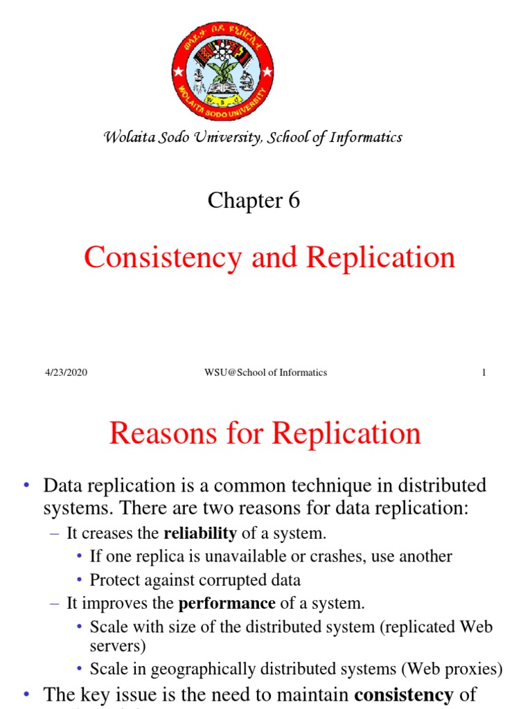 Chapter-6 Consistency and Replication | PDF | Replication (Computing) | Object (Computer Science)