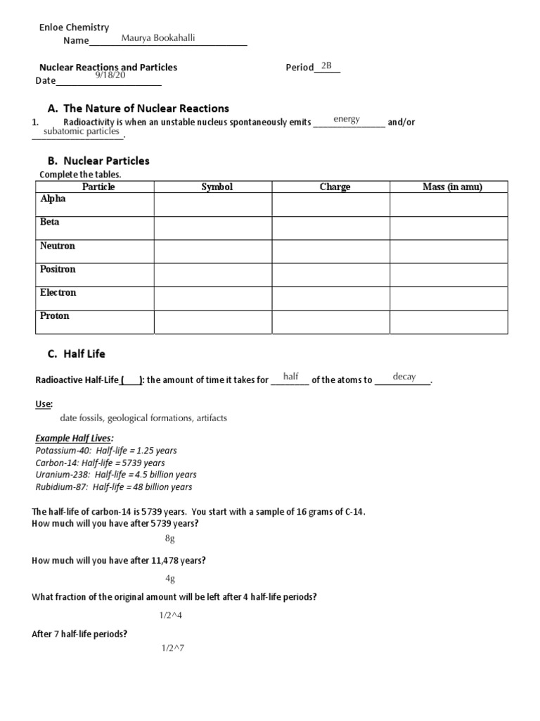 Nuclear Notes 1 | PDF