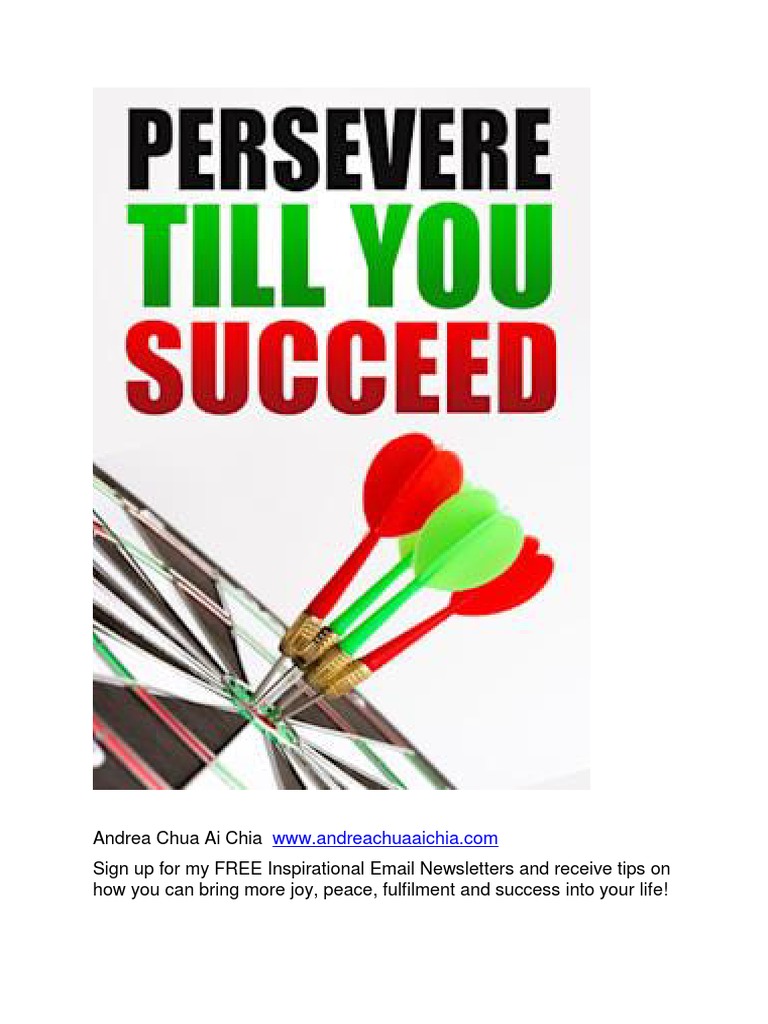 Persevere Till You Succeed | PDF | Question | Brainstorming