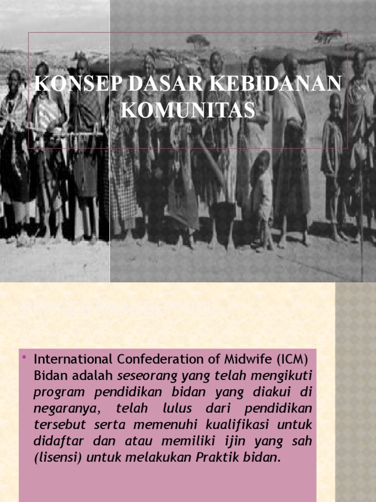 Konsep Dasar Kebidanan Komunitas | PDF