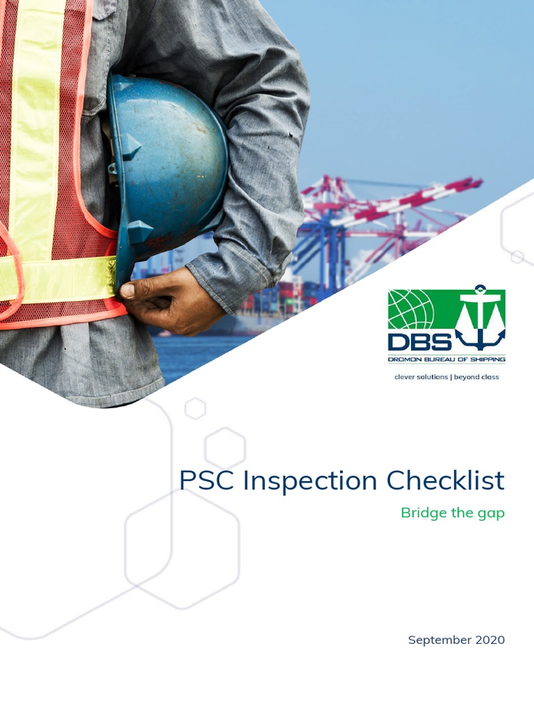 PSC Inspection Checklist: Bridge The Gap | PDF | Occupational Safety ...