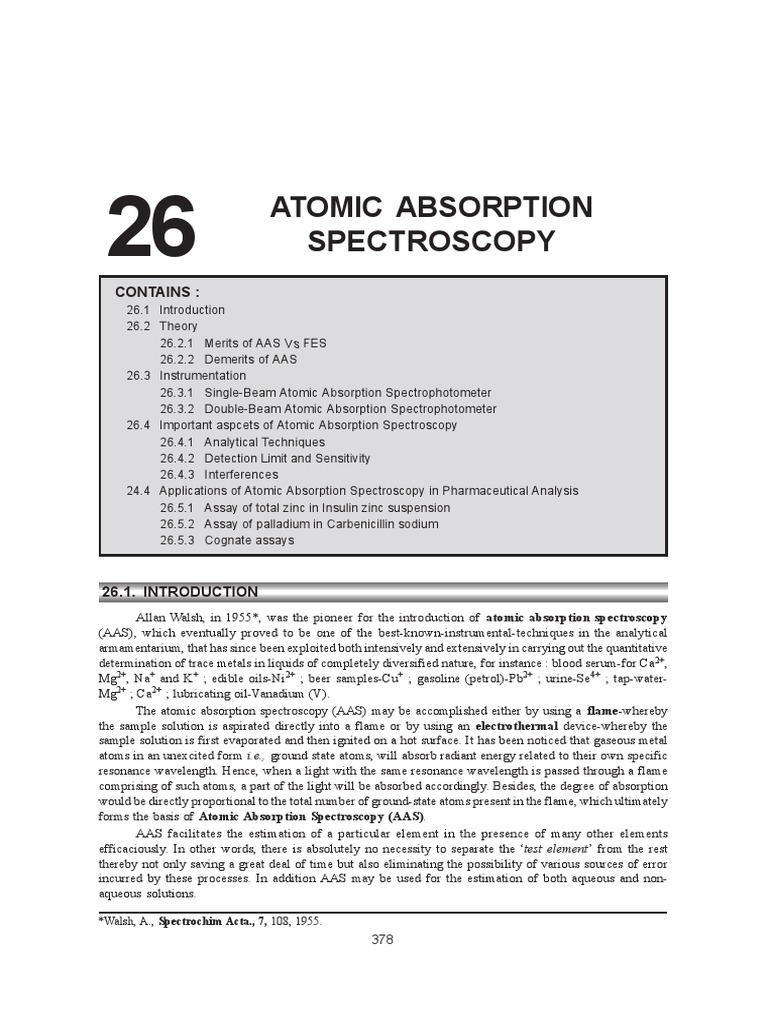 Atomic Absorption Spectros | PDF | Atomic Absorption Spectroscopy | Absorption Spectroscopy