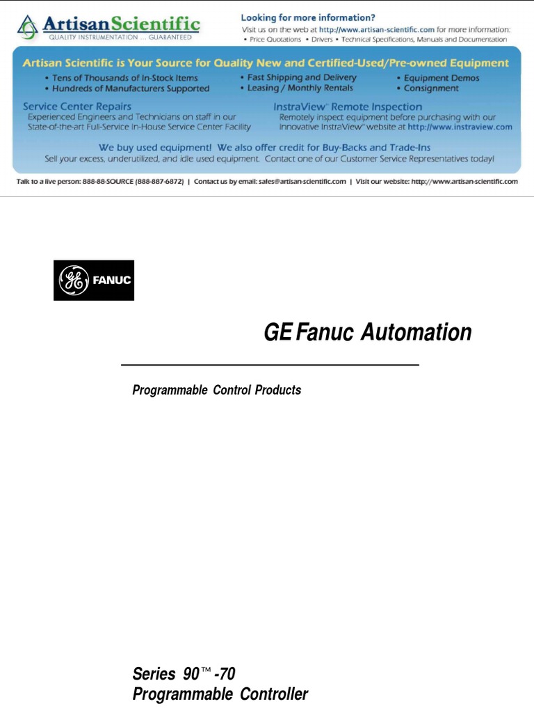 Ge Fanuc 90 70 PLC Manual | PDF | Iso 9000 | Quality Management System
