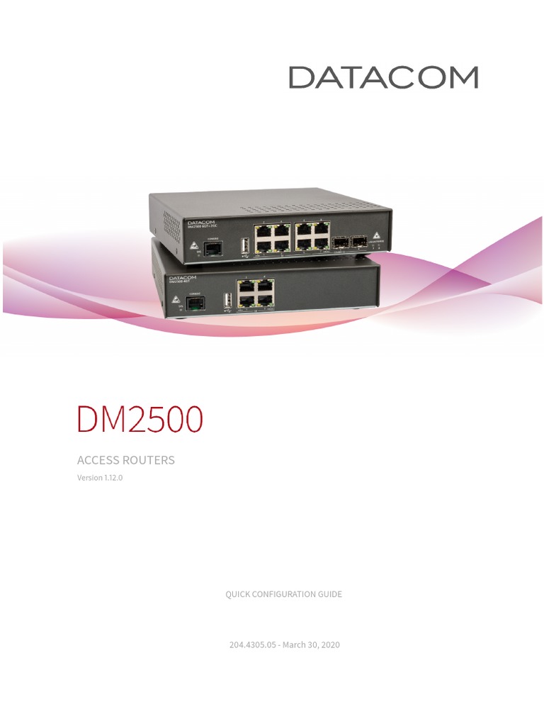 Datacom DM2500 | PDF | Virtual Private Network | Booting