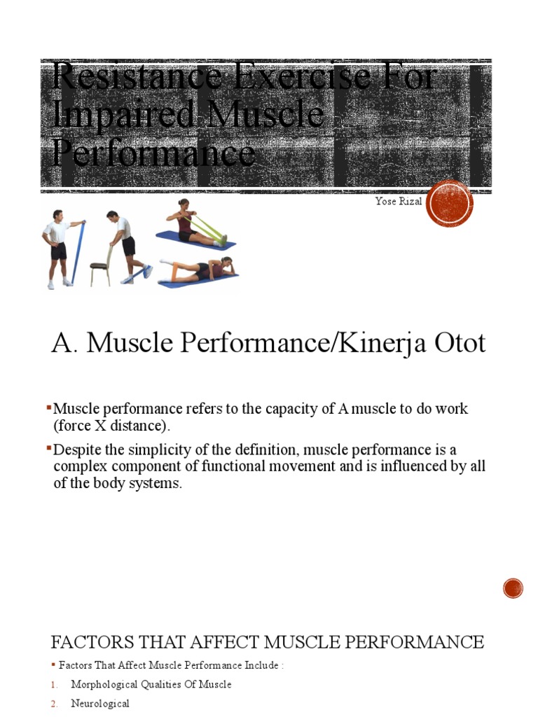 Resistance Exercise For Impaired Muscle Performance | PDF | Strength ...