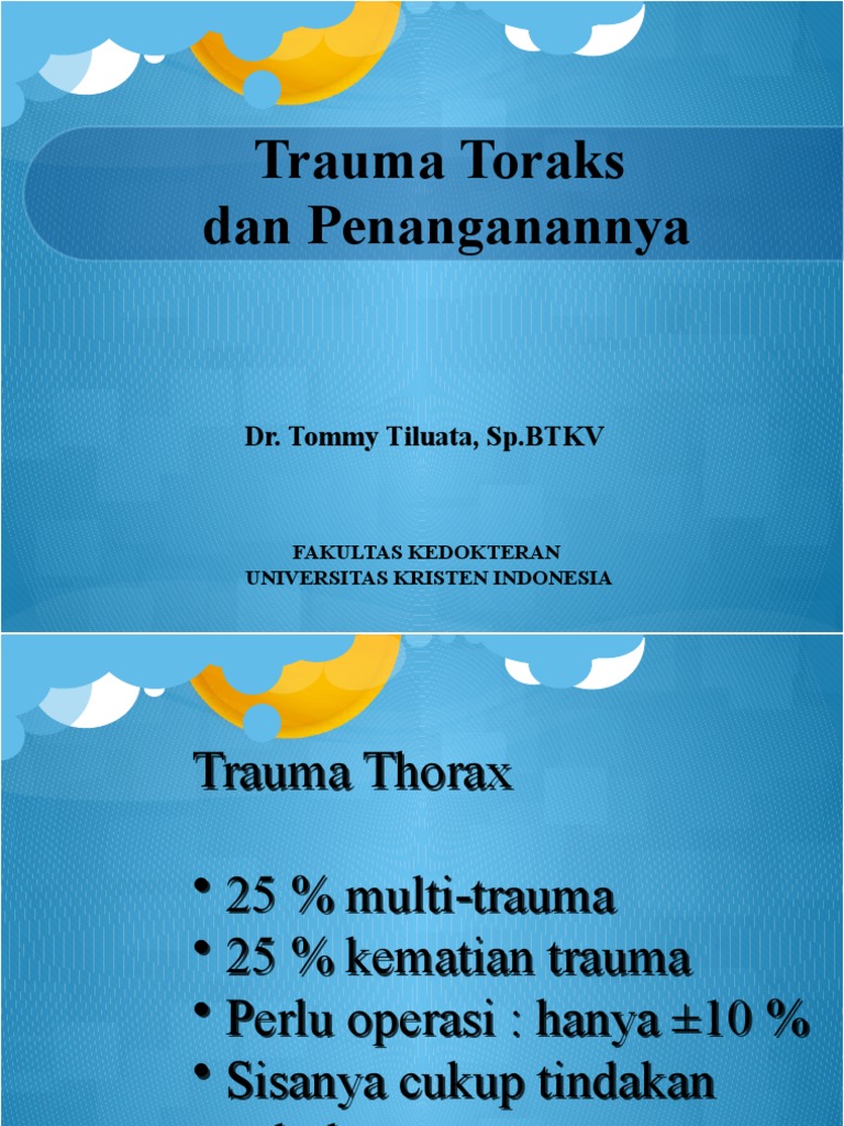12 Trauma Toraks (Rev Tom) | PDF