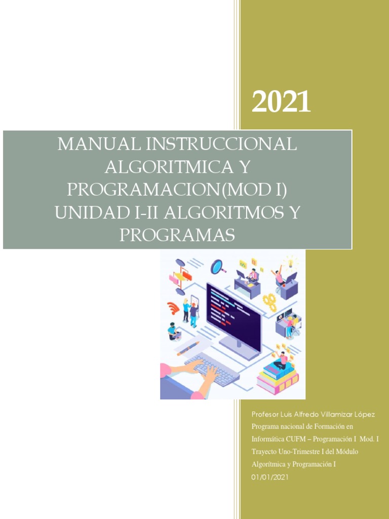 Manual Instruccional de Algoritmos y Programas | PDF | Lenguaje de programación | Programa de ...