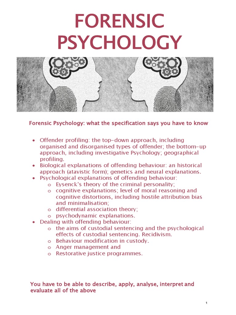 Forensic Booklet | PDF | Psychopathy | Crime & Violence