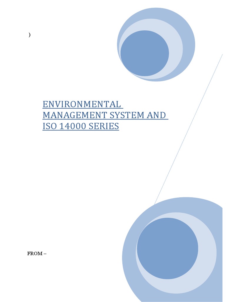 Environmental Management System and Iso 14000 Series | PDF | Economies ...