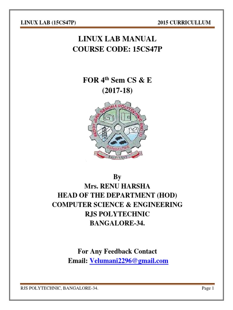 Linux Lab Manual | PDF | Command Line Interface | Information Technology Management