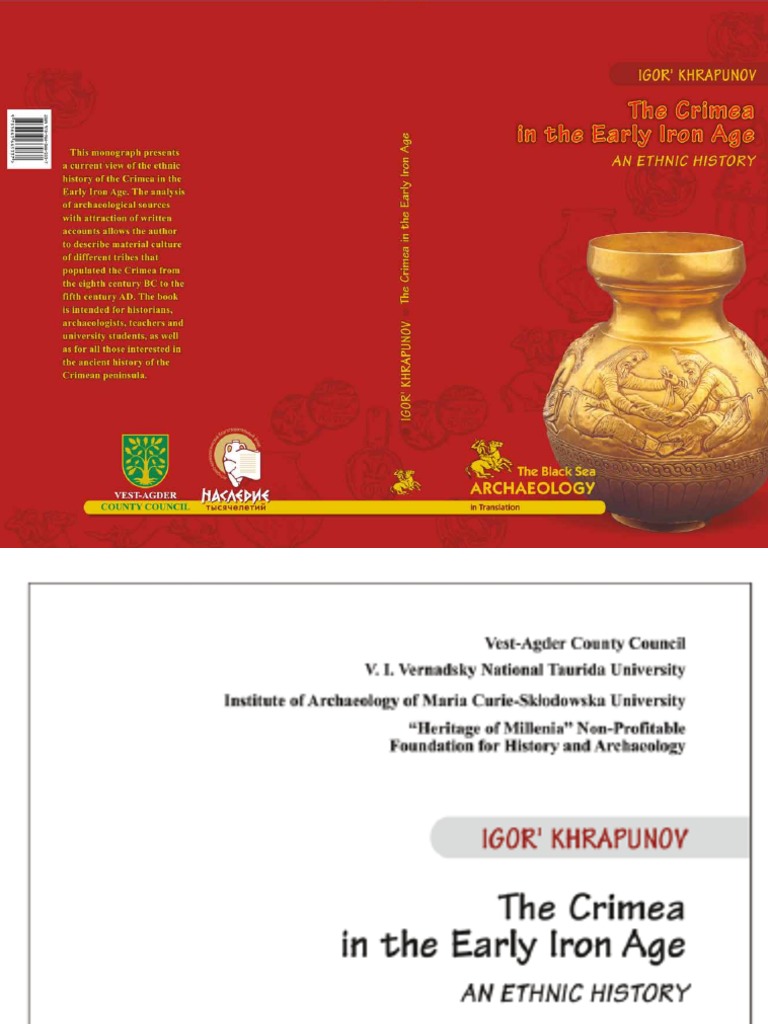 (Khrapunov) The Crimea in The Early Iron Age An Ethnic History | PDF ...
