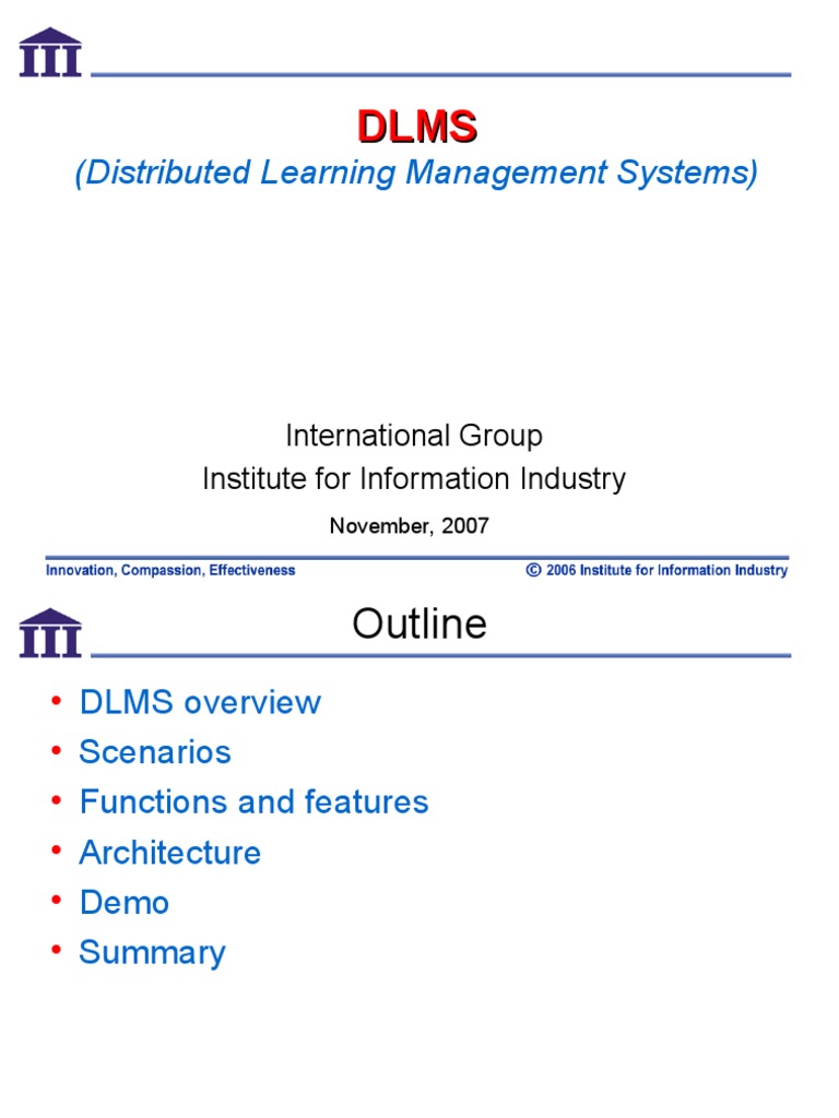 DLMS 11052007 | PDF | Educational Technology | Information Technology