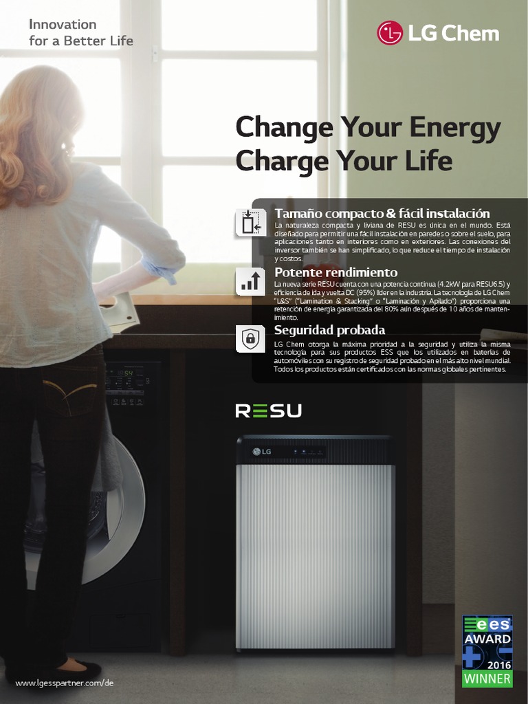 Catalogo LG RESU | PDF | Cantidades fisicas | Energia electrica