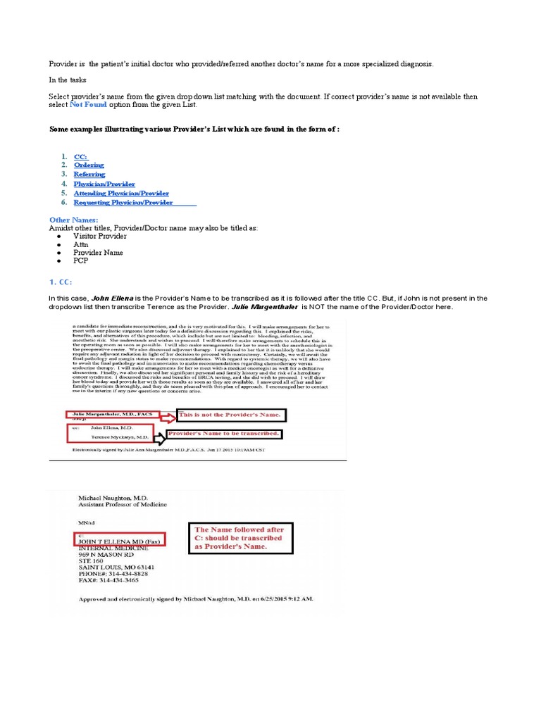 Not Found: Some Examples Illustrating Various Provider's List Which Are ...