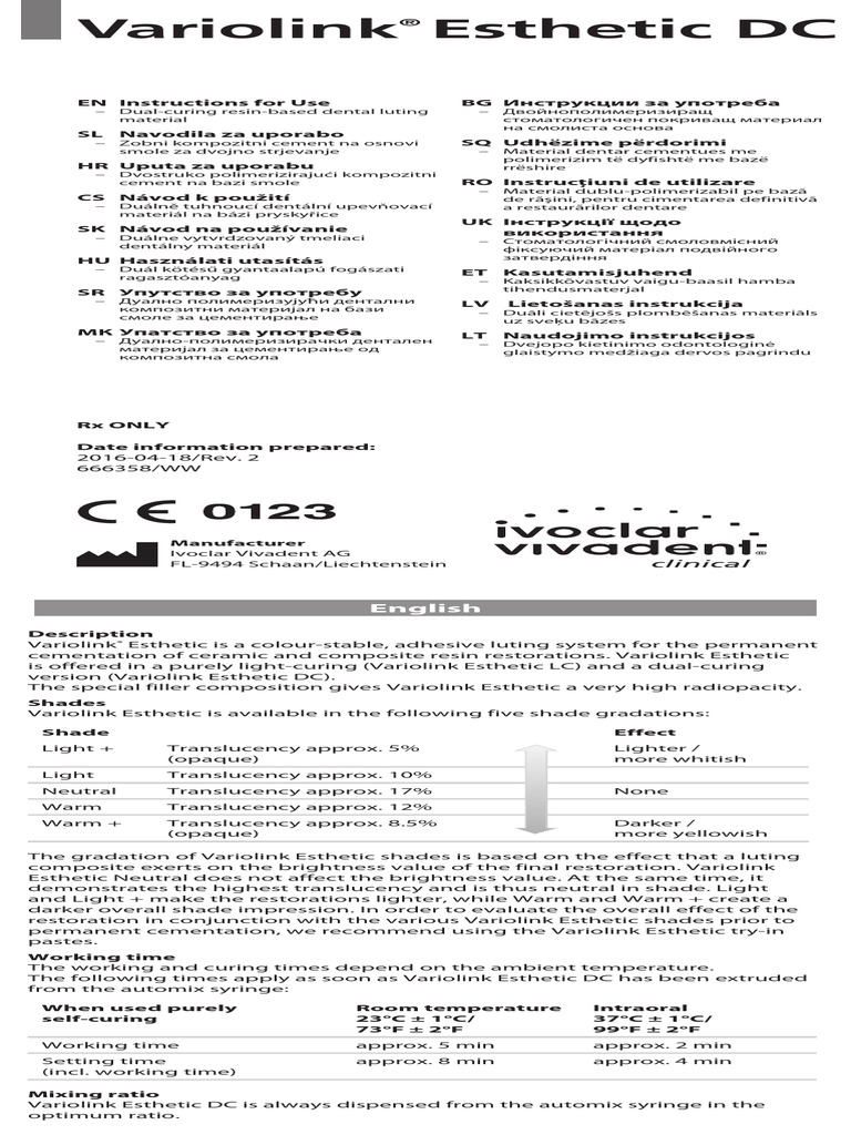Instructiuni Variolink | PDF