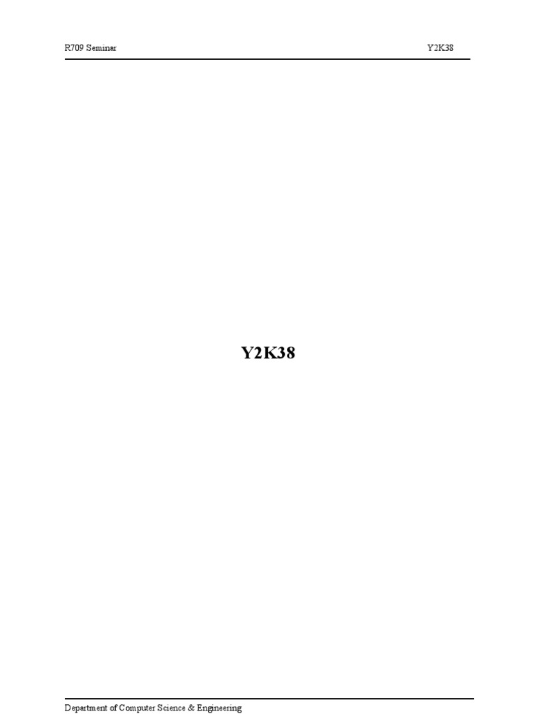 Y2K38 | PDF | Greenwich Mean Time | Computer Program