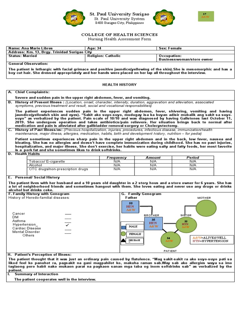 Final Project On Health Assessment | PDF | Pain | Epidemiology