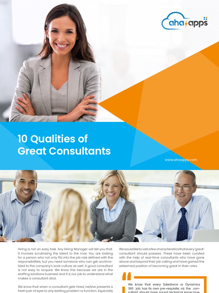 Whitepaper 10 Qualities of Great Consultants | PDF | Consultant ...