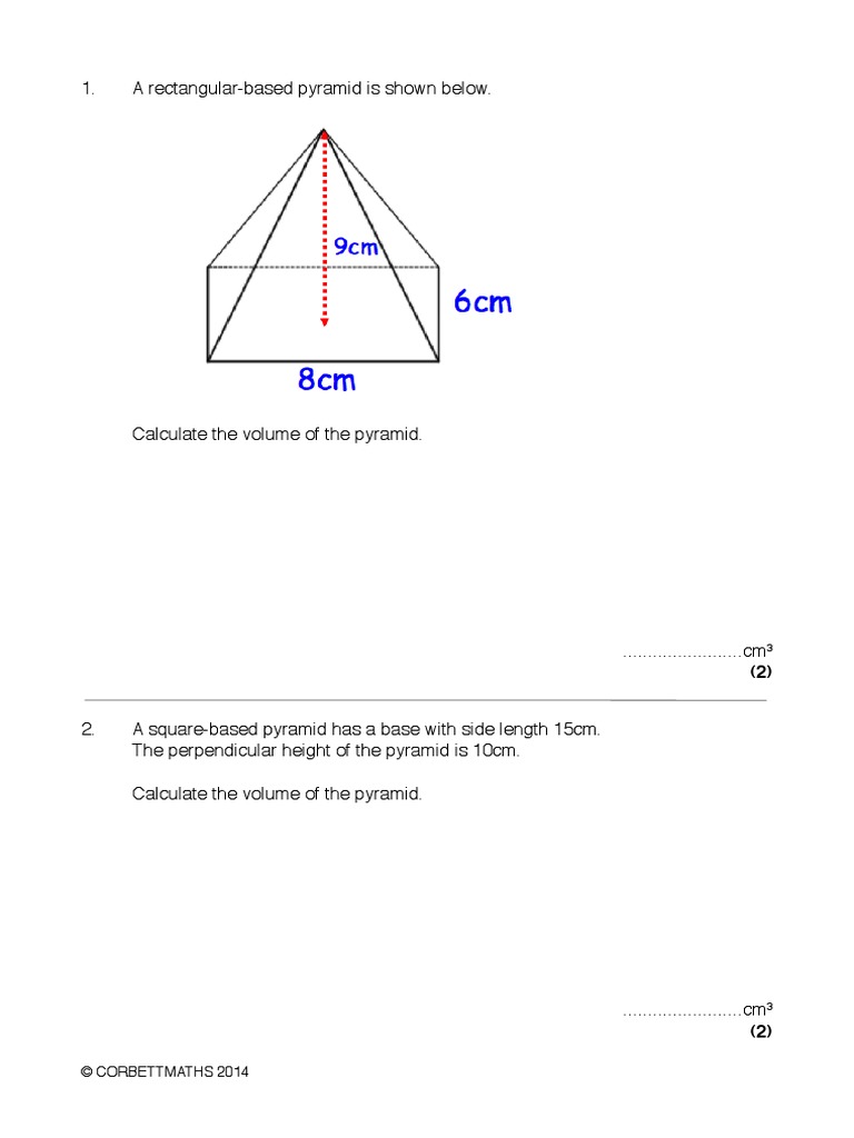 Volume of A Pyramid | Download Free PDF | Euclid | Classical Geometry