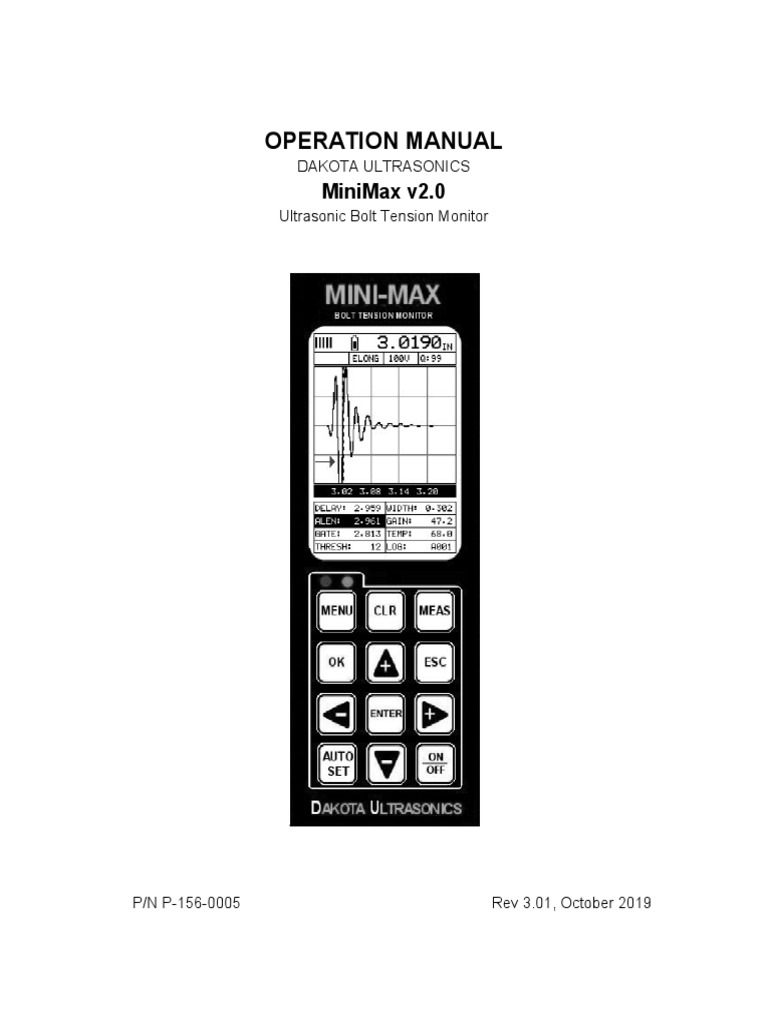 Operation Manual: Minimax V2.0 | PDF | Menu (Computing) | Computer File