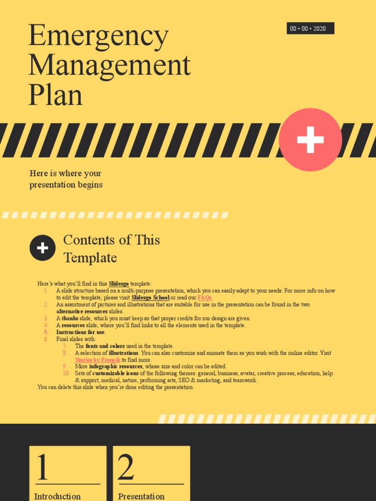 Emergency Management Plan by Slidesgo | PDF | Planets | Saturn
