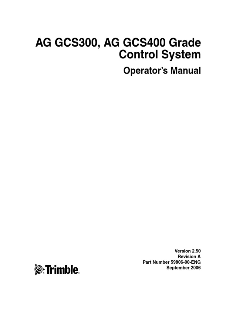 AG GCS300-400 Operator's Manual | PDF | License | Copyright