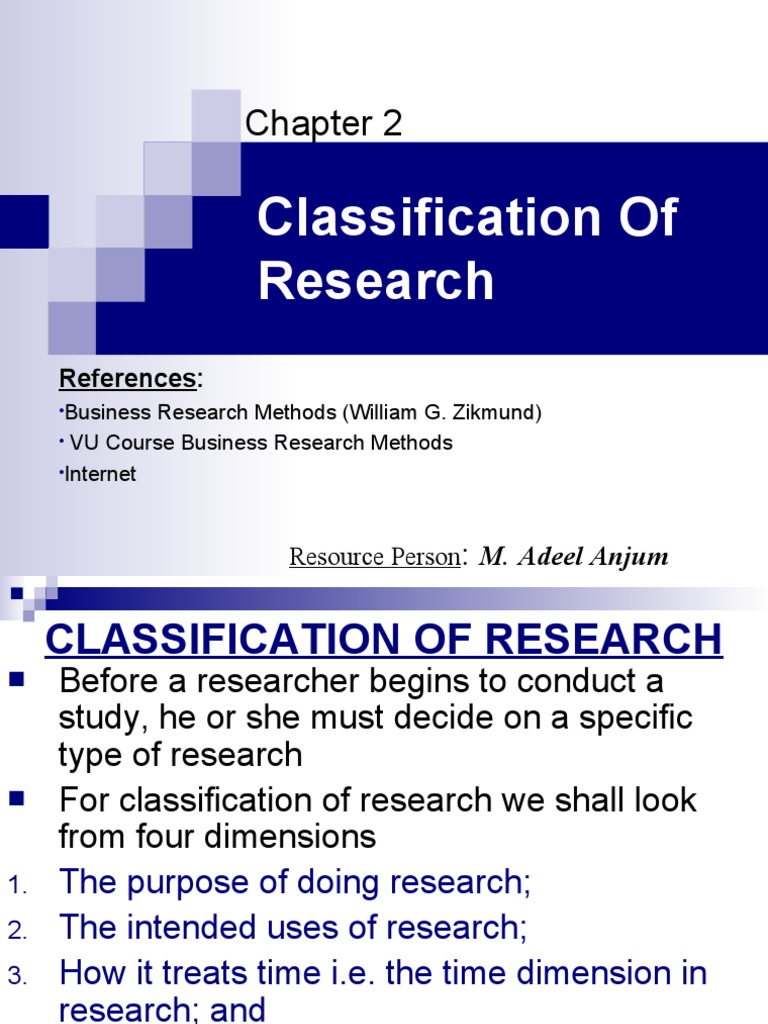 Classification of Research | PDF | Theory | Focus Group