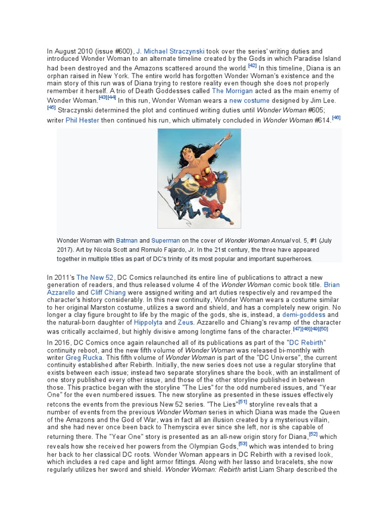 A History of Wonder Woman: Exploring Changes to the Character's ...