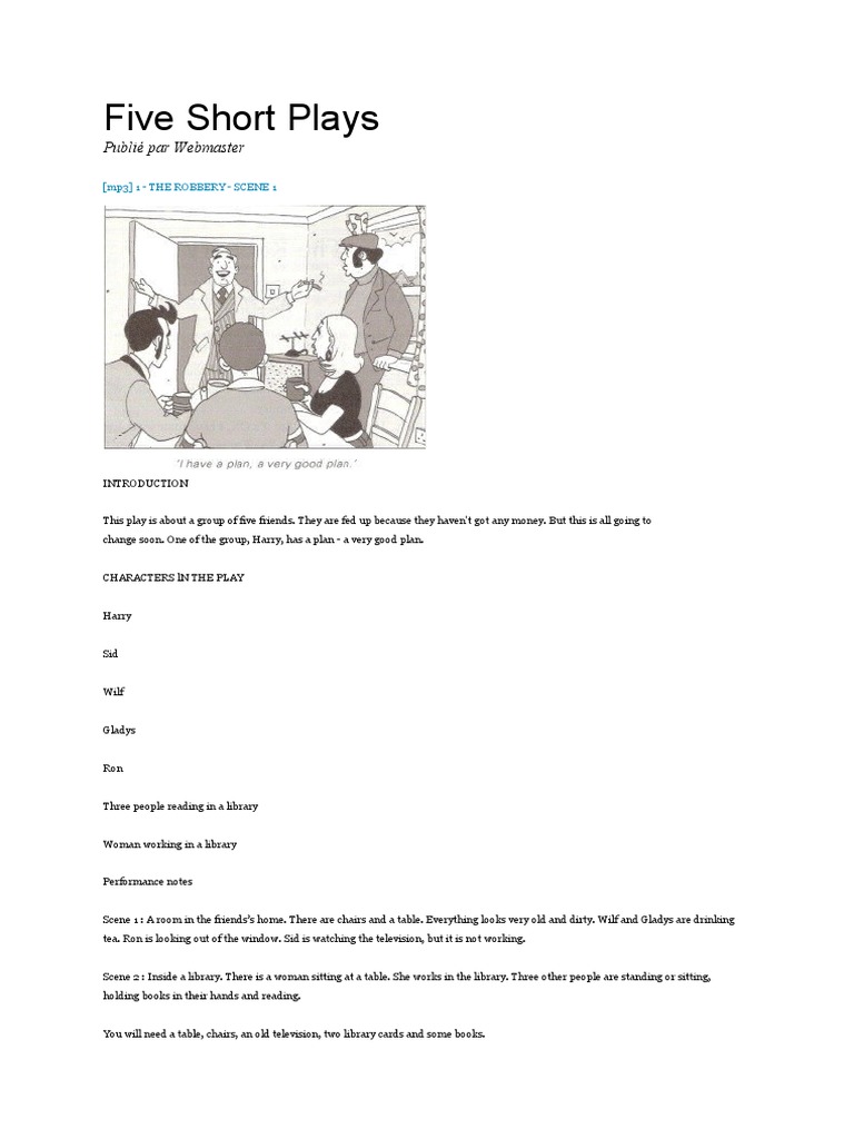 Five Short Plays | PDF | Food Industry | Food And Drink