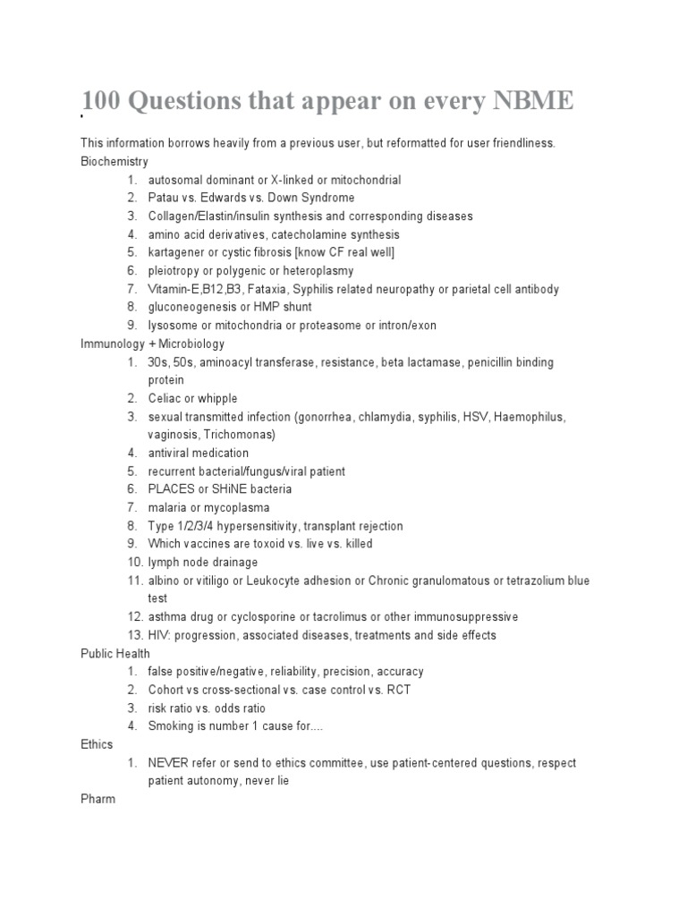 Usmle | PDF | Diseases And Disorders | Medical Specialties