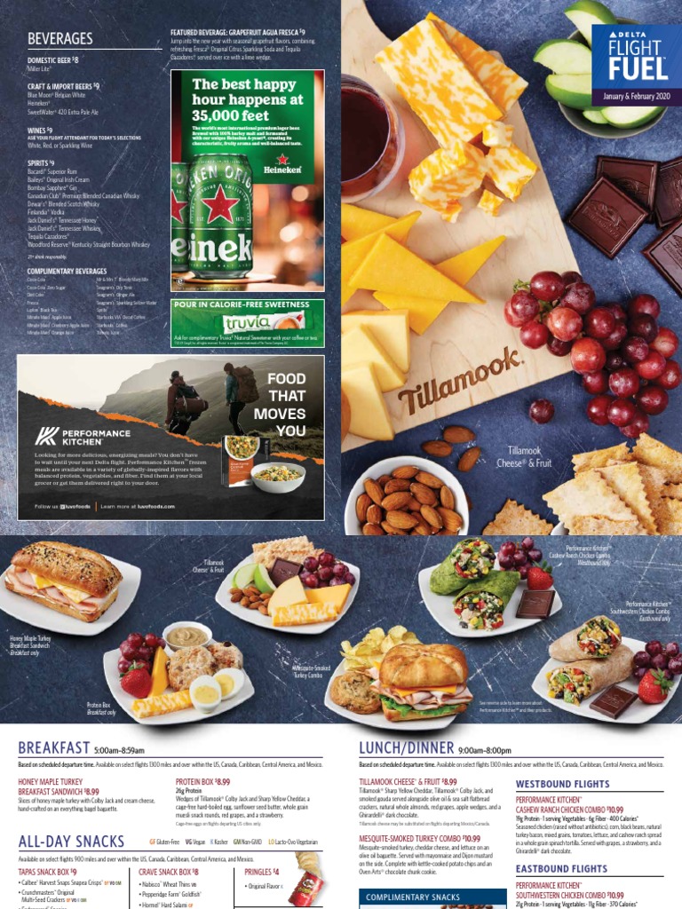 Flight Fuel Menu January February | PDF | Drink | Whisky