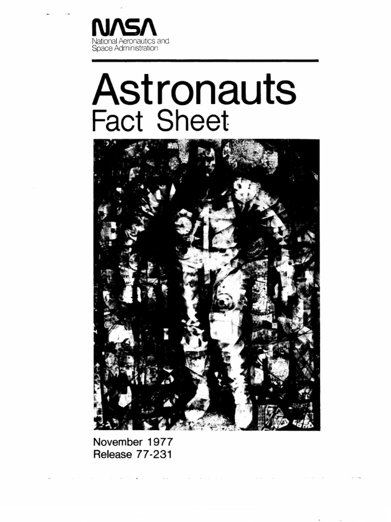 Astronauts Fact Sheet November 1977 | PDF | Project Gemini | Astronauts
