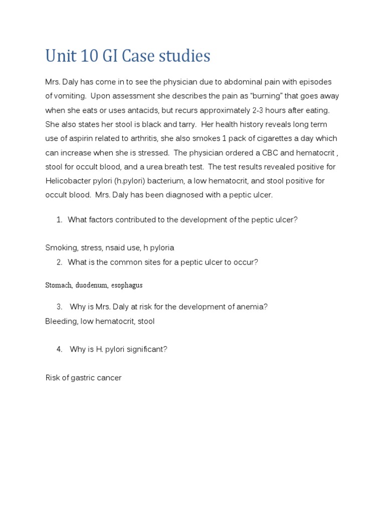 Unit 10 Case Study | PDF