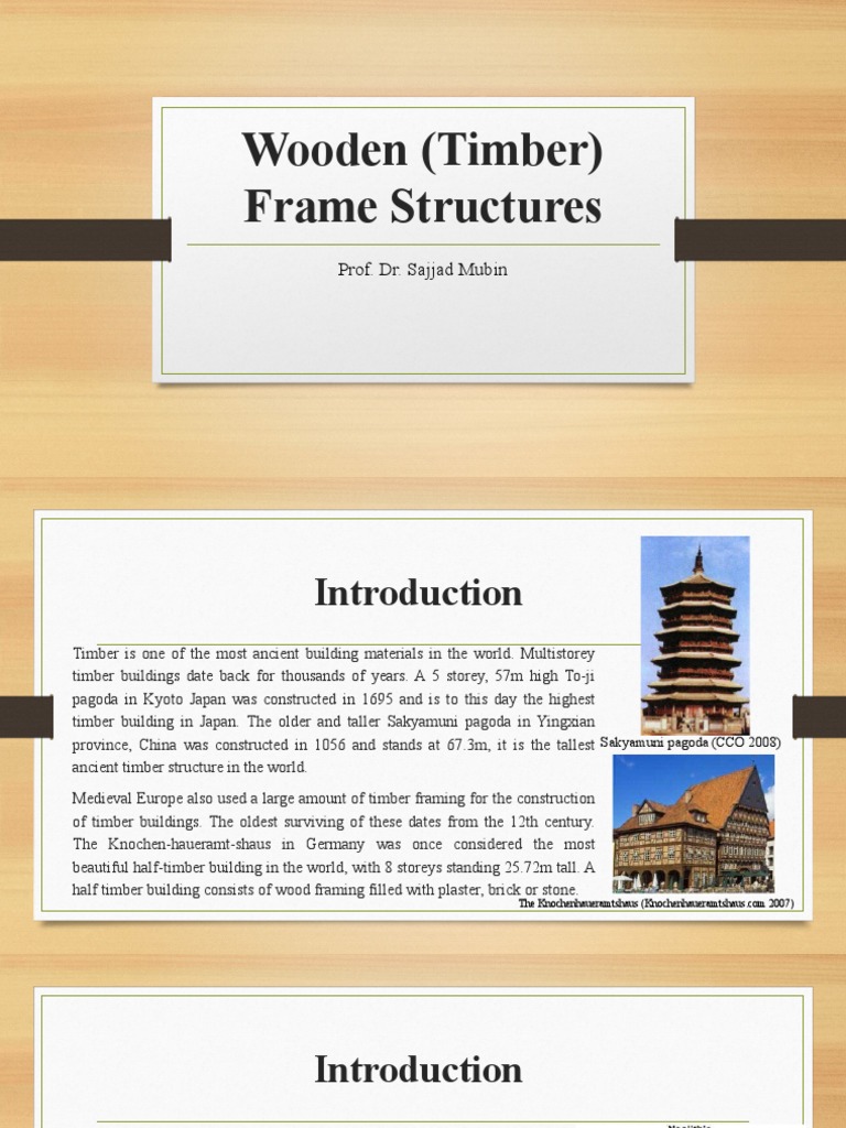 Lecture-4 Timber Frame Strutures | PDF | Building Insulation | Lumber
