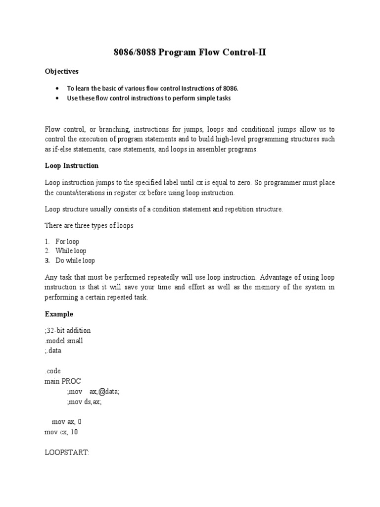 Lab No. 11 | PDF | Subroutine | Control Flow