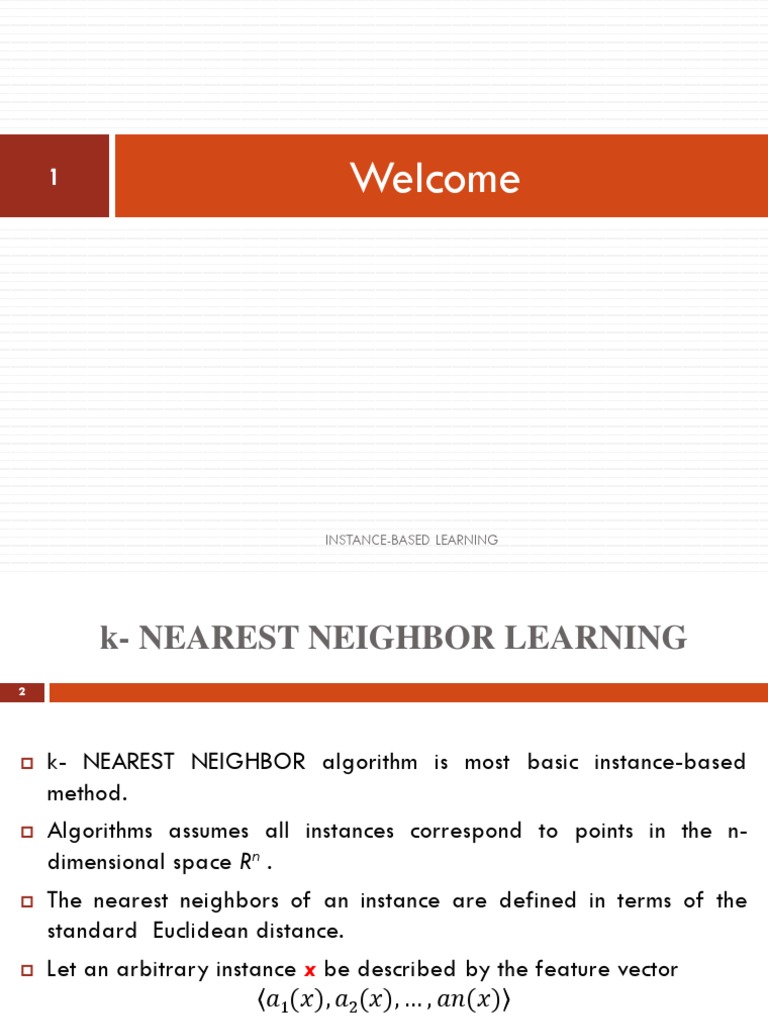 Module IV - K NN | PDF | Statistical Classification | Algorithms And Data Structures