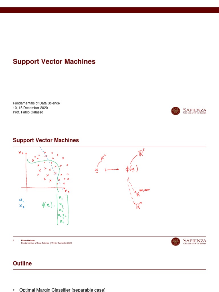 FDS SVM Annotated | PDF | Support Vector Machine | Cybernetics