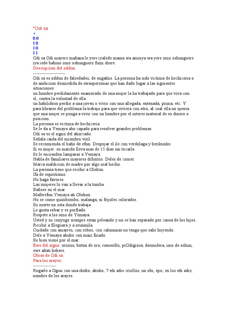 Odi Osa | PDF | Sobrenatural | Religión étnica