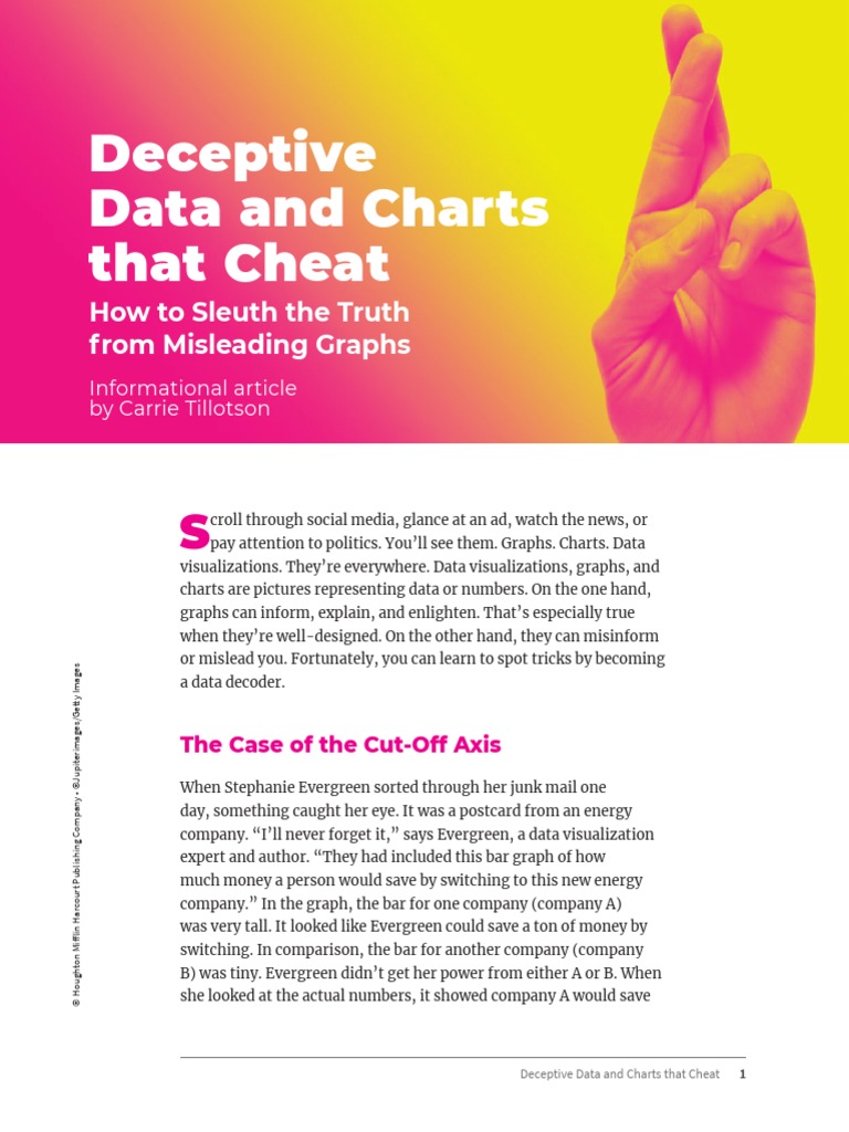 Deceptive Data and Charts That Cheat | PDF | Chart | Nature