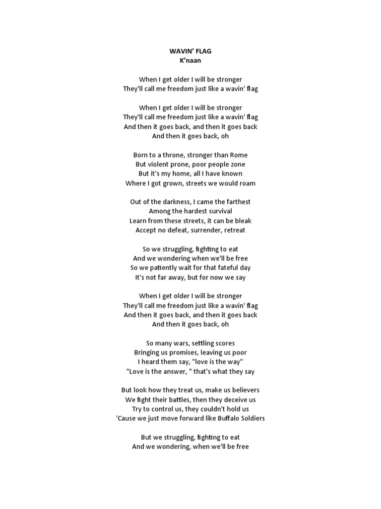 Wavin Flag Pdf Violence