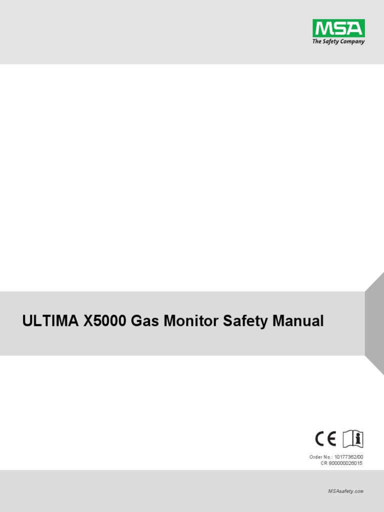 X5000 Safety Manual | PDF | Sensor | Manufactured Goods