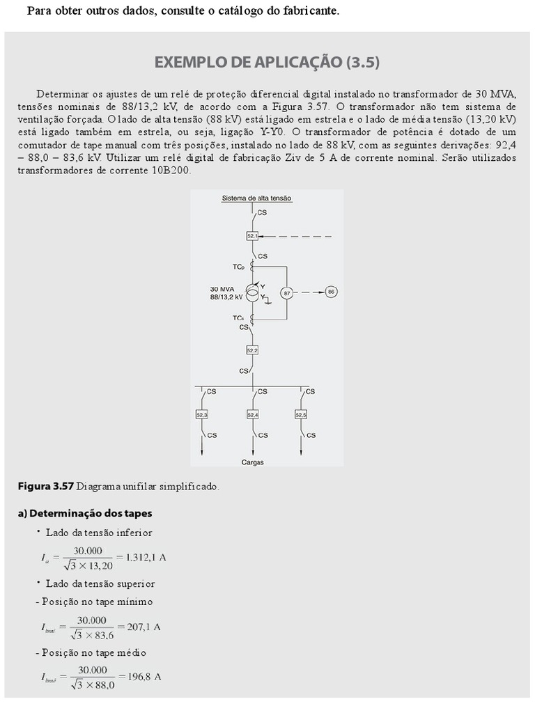 Aplicação Diferencial 87 02 Pdf Relé Corrente Elétrica