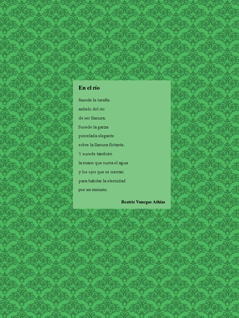 Poema en El Río | PDF