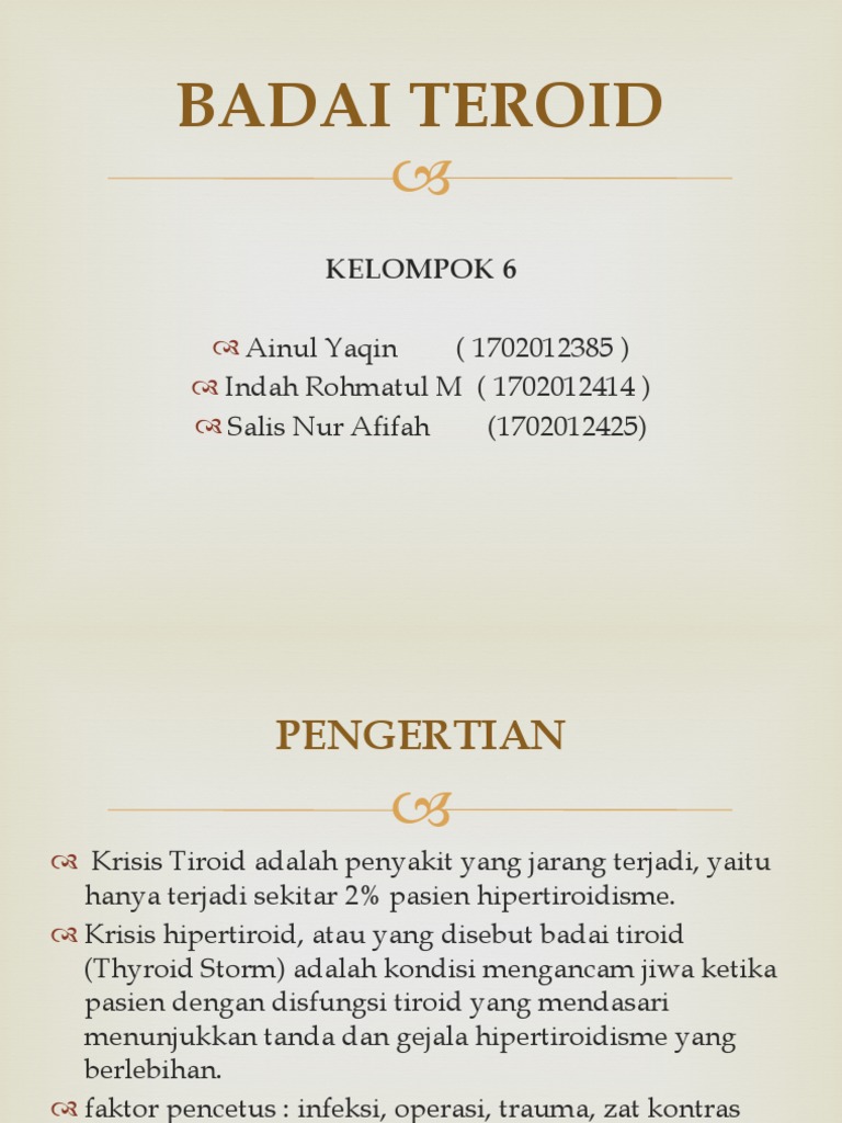 Badai Tiroid New | PDF