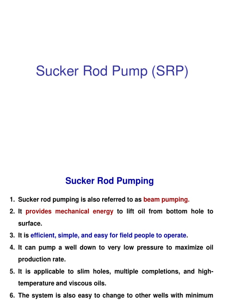 Week #10 Sucker Rod Pump Design | PDF | Pump | Chemical Engineering
