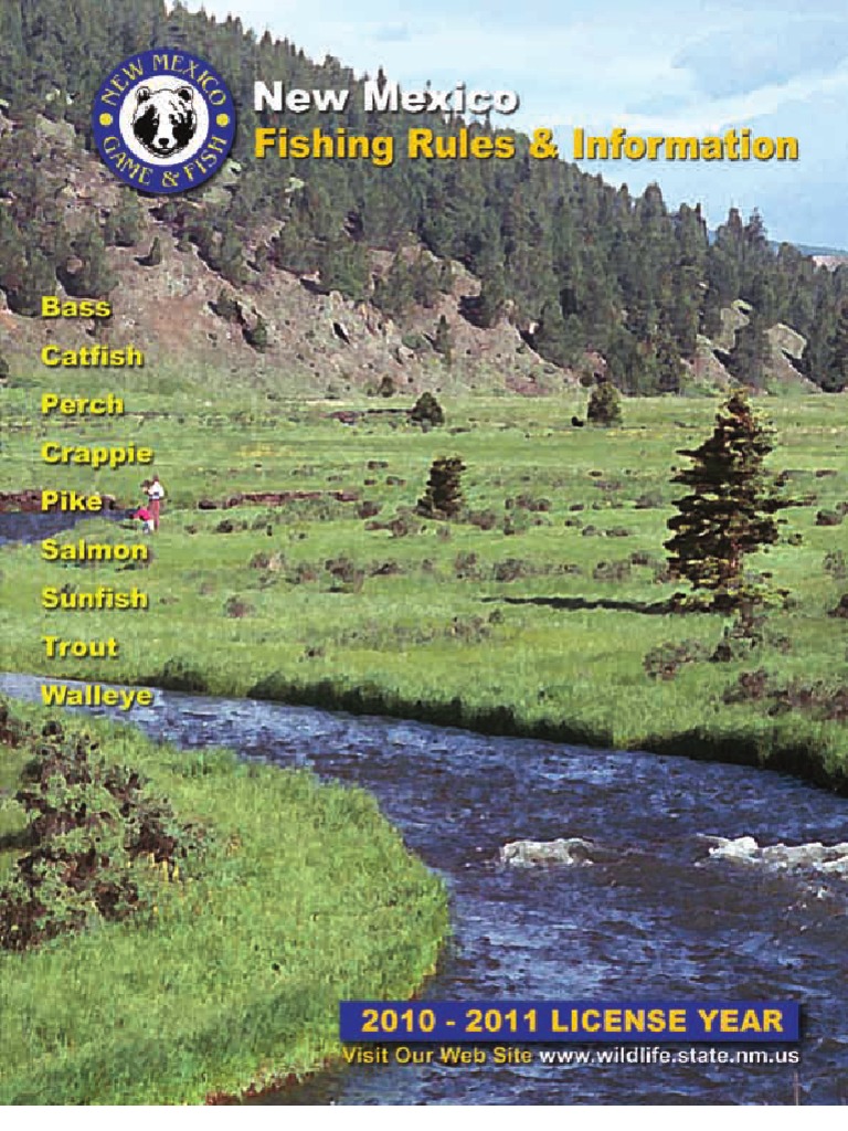 2010-2011 New Mexico Fishing Brochure | PDF | Angling | Fish