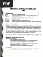 EHS Escala de Habilidades Sociales de Gismero Adaptacion Peruana | PDF