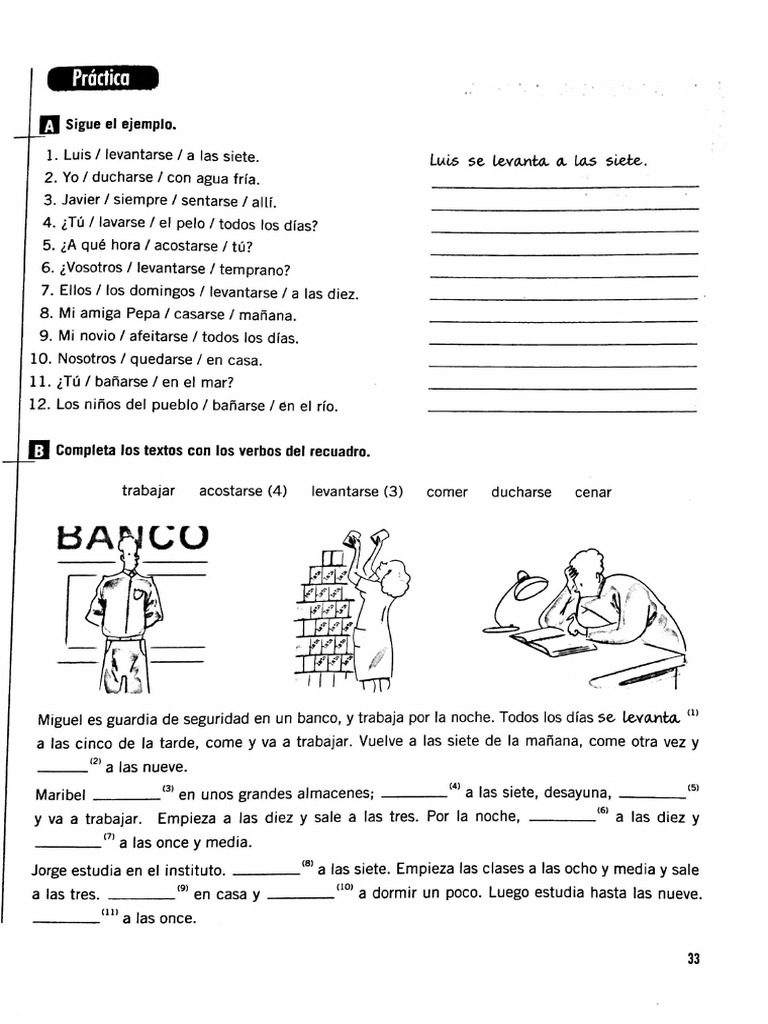 Verbos Con Pronombres Reflexivos | PDF